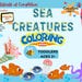 10 Fun Sea Creatures Coloring Pages | Aquatic Animals for Kids ...