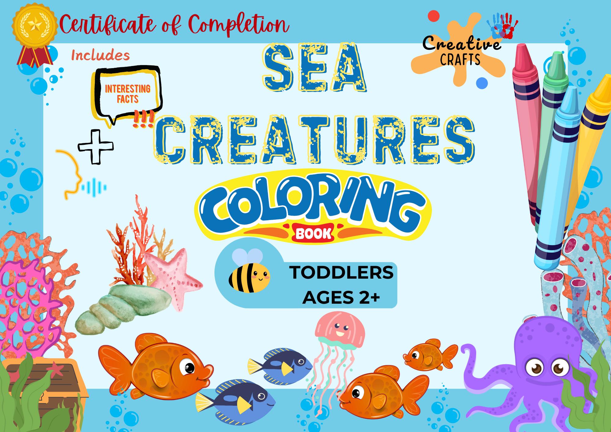 10 Fun Sea Creatures Coloring Pages | Aquatic Animals for Kids ...