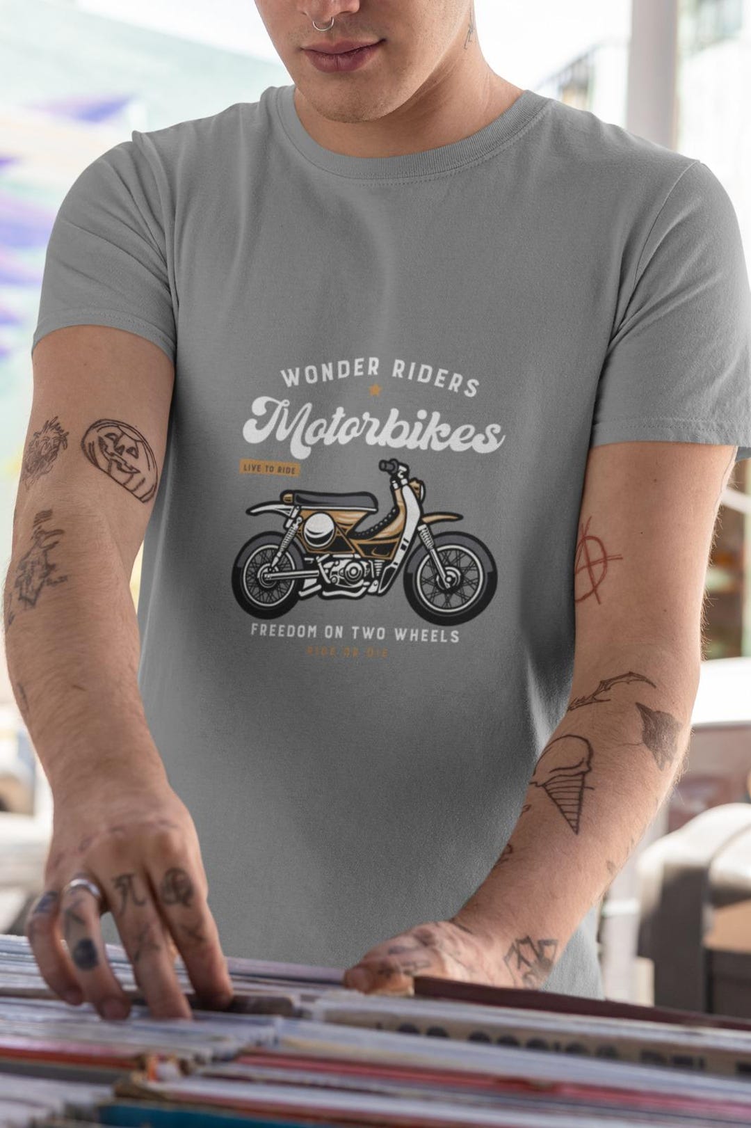 Wonder Riders Motorcycle T-shirt: Freedom on Two Wheels - Etsy