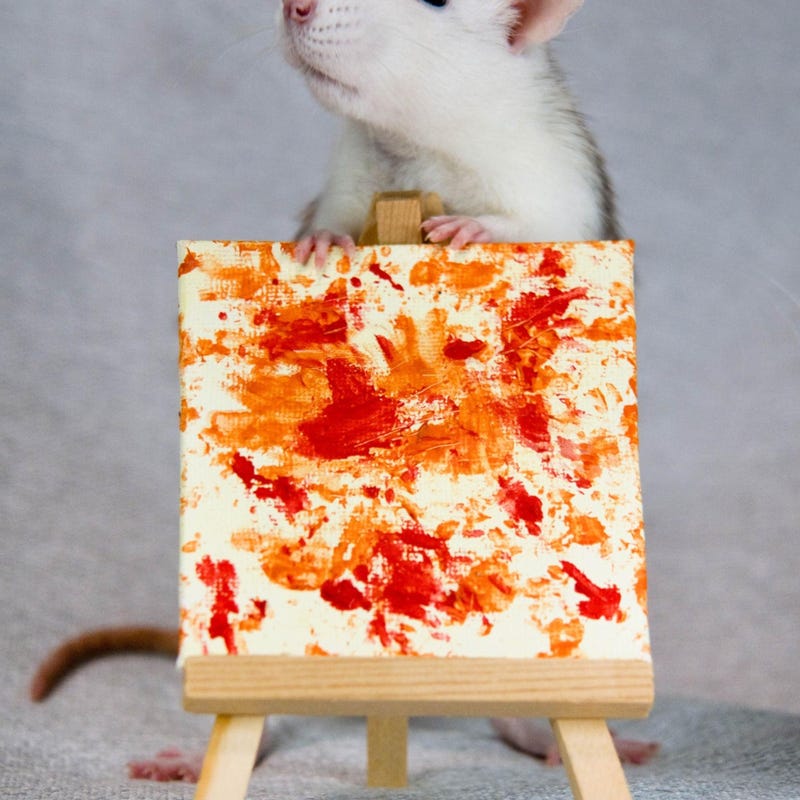 Rat Painting - Etsy
