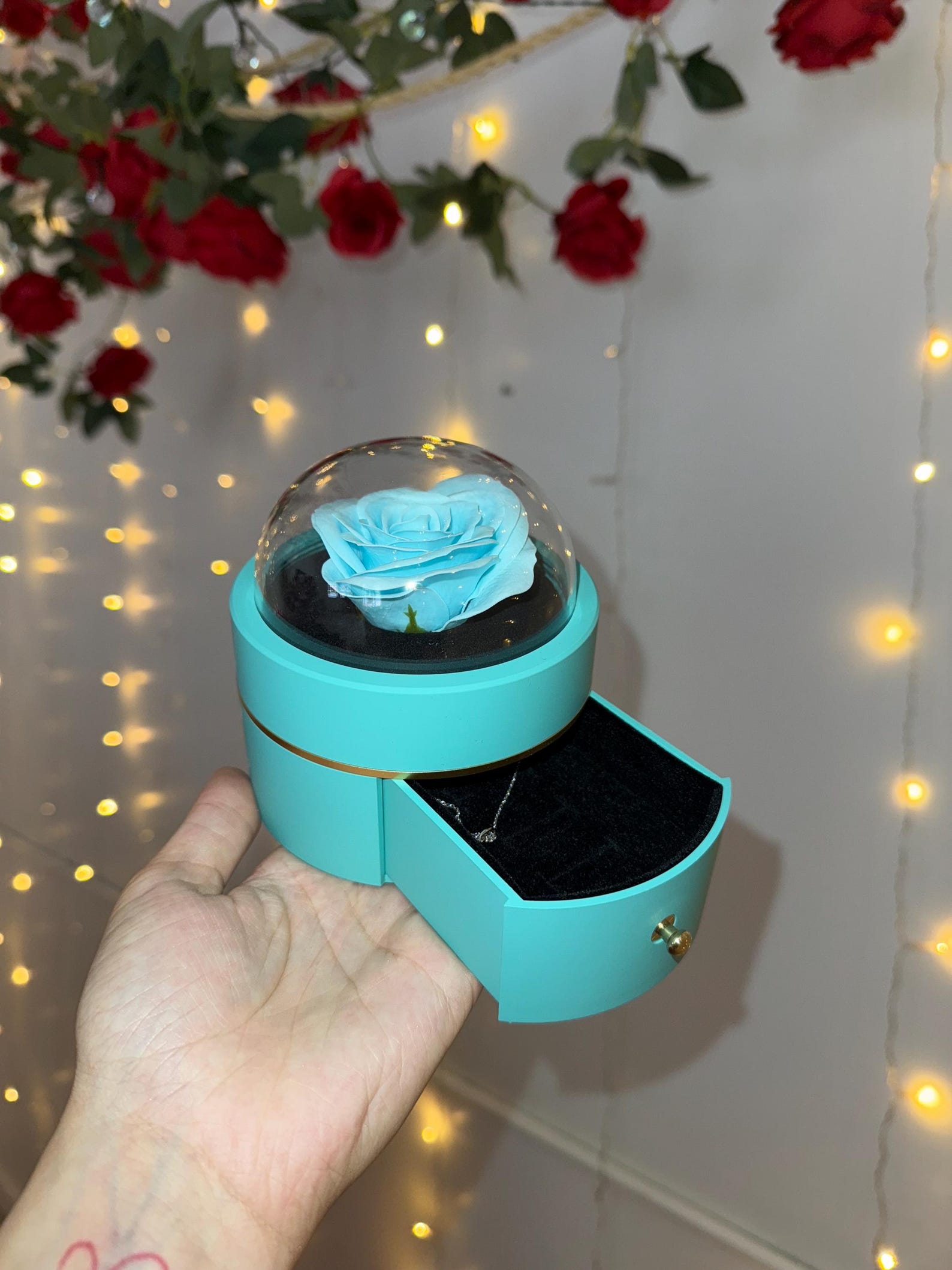 Rose Jewerly Box Valentines Day Gift - Etsy