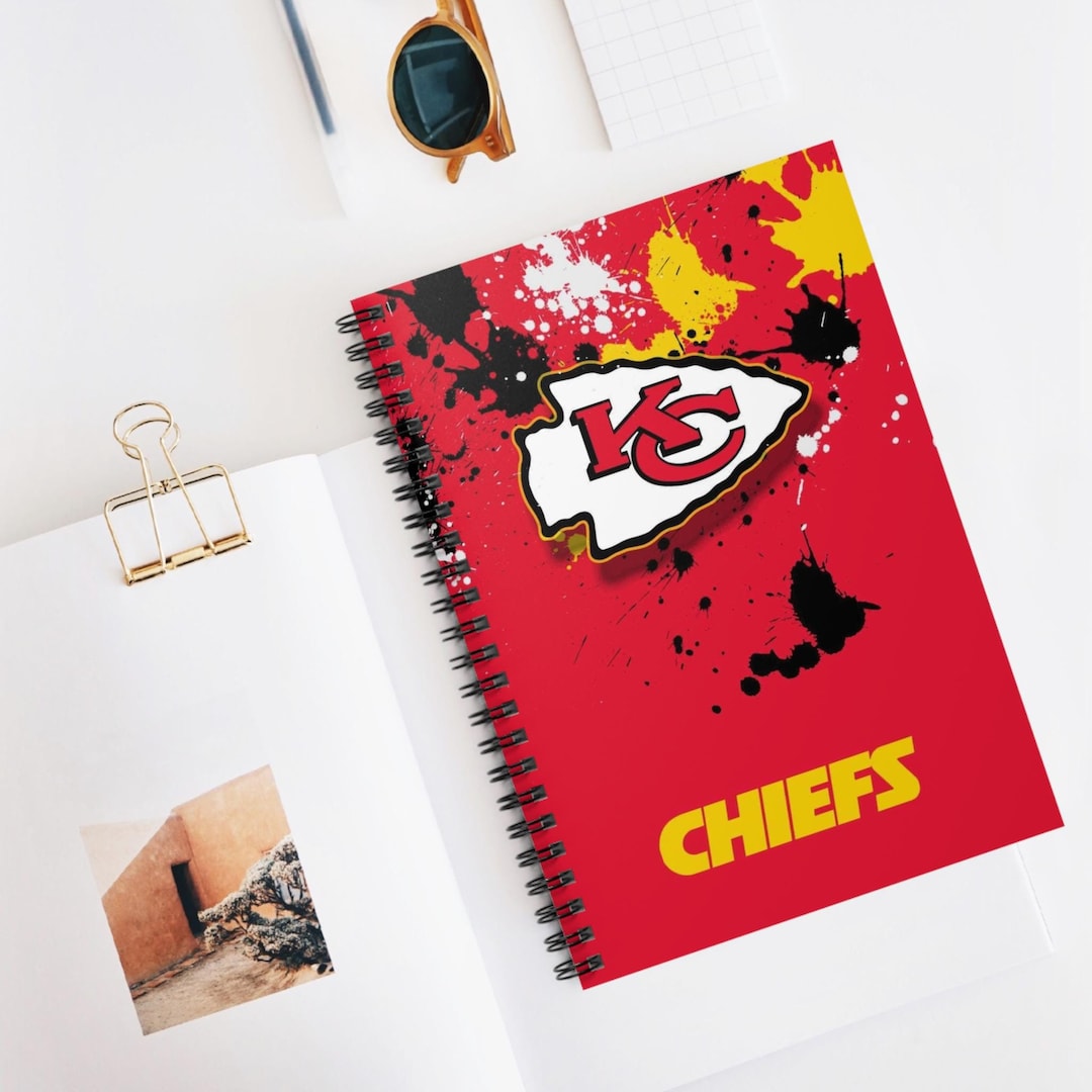 Kansas City Chiefs Football Spiral Notebook, Perfect for Fans, Students ...
