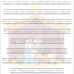 Jesus is the Reason for the Season Bible Tracing Worksheet for ...