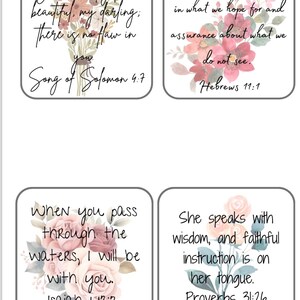Women's Scripture Cards for Verse Memory, Gift Giving - Etsy
