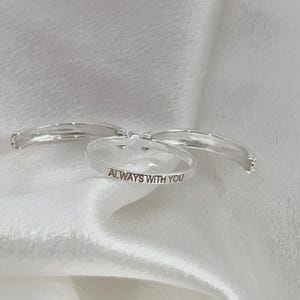 Personalized Secret Message Ring, Stackable Name Rings, Custom Hidden ...
