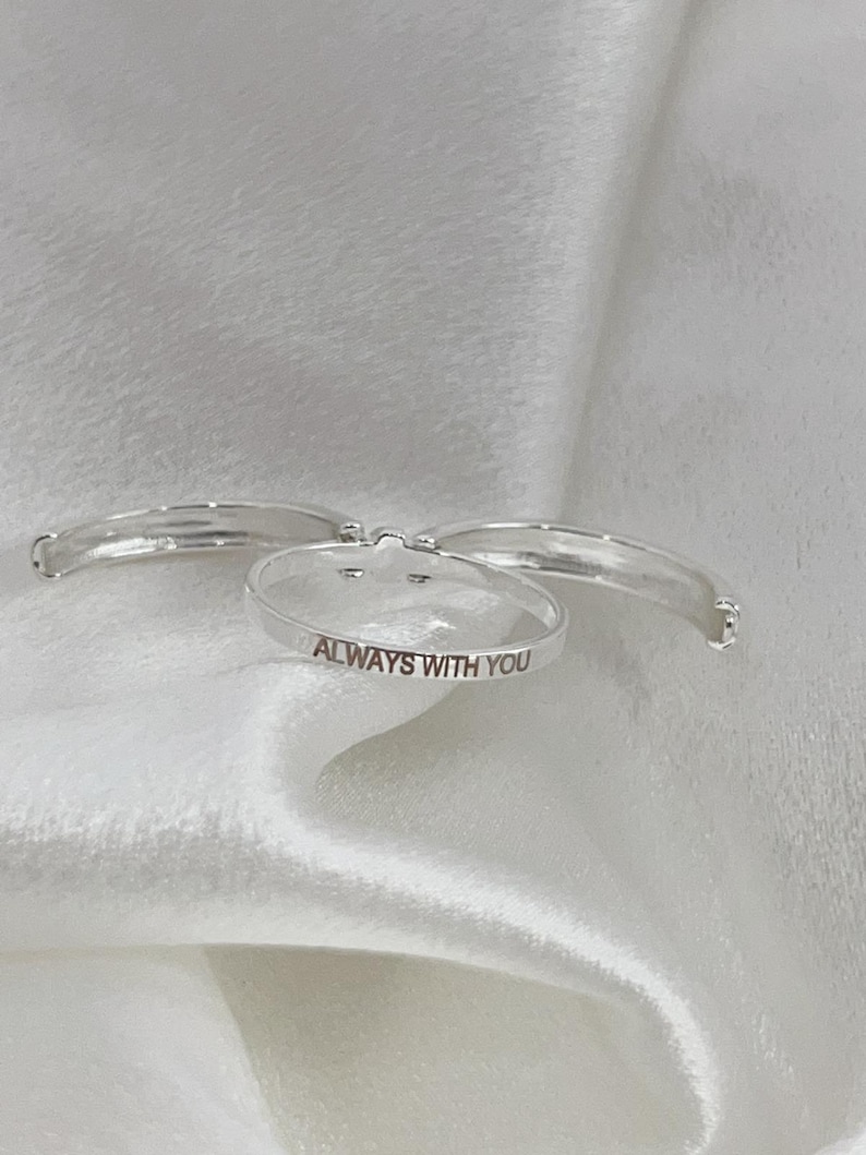 Personalized Secret Message Ring, Engraved Anniversary Gift, Gift for ...