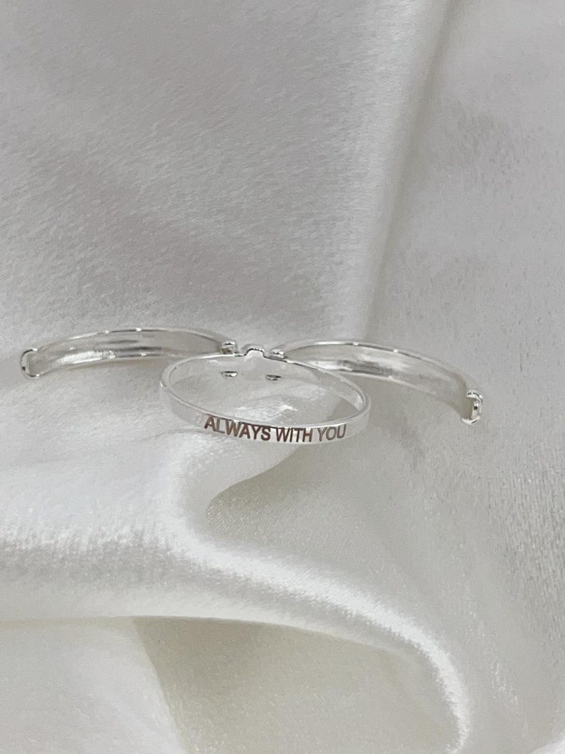 Personalized Secret Message Ring, Engraved Anniversary Gift, Gift for ...