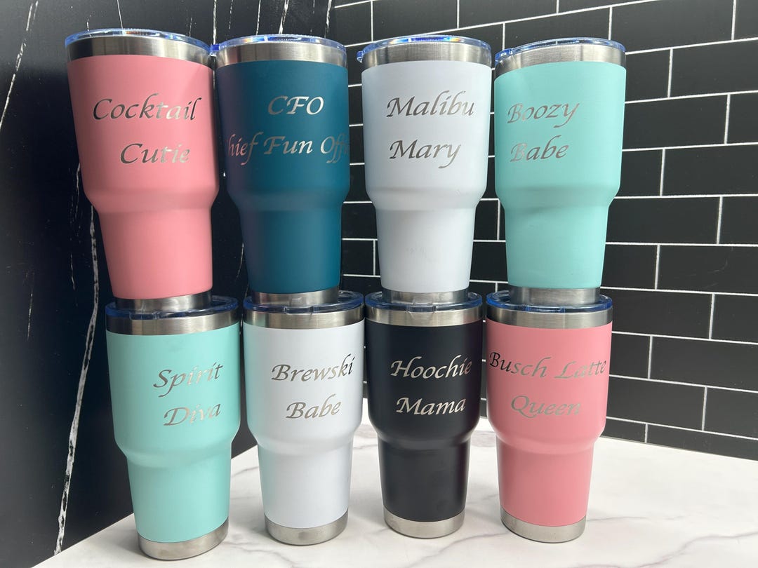 Custom Engraved 30oz Tumbler: Personalized Insulated Cup, Stainless ...