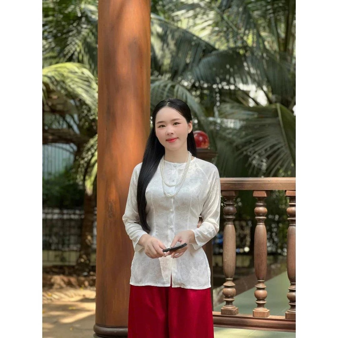 Pre-made Ao Dai Ba Ba - Vietnamese Traditional Ao Ba Ba - Ba Ba Shirt ...