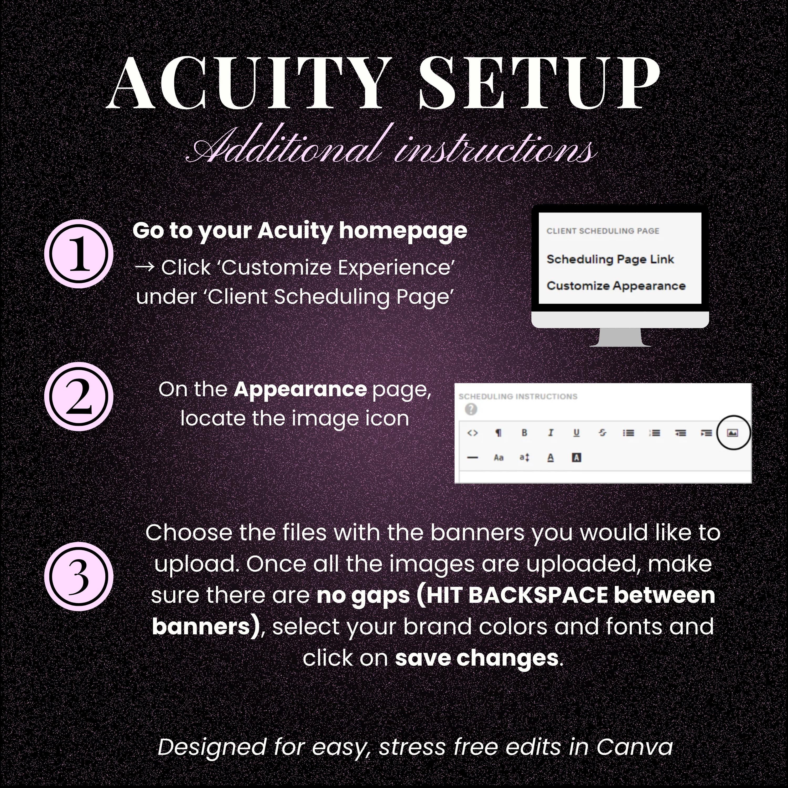 Acuity Scheduling Website Template, Canva Editable Design - Etsy