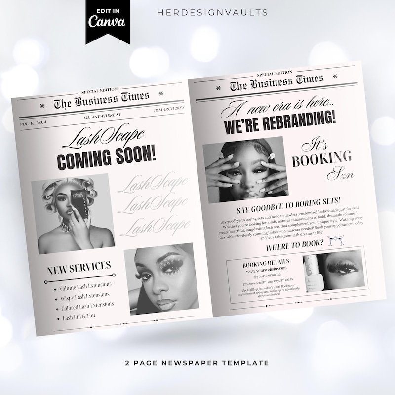 Rebrand Flyer Template - Etsy