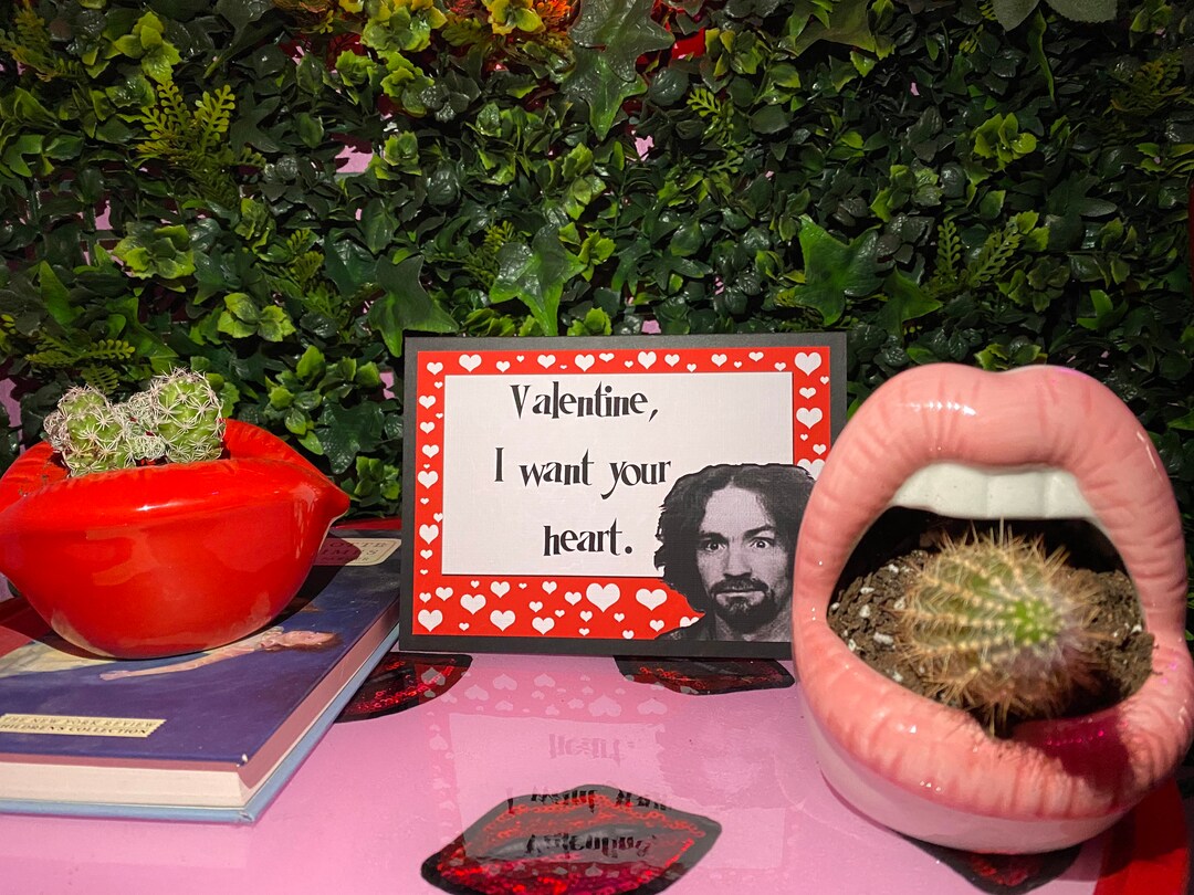 Charles Manson Valentine Card Serial Killer Macabre - Etsy