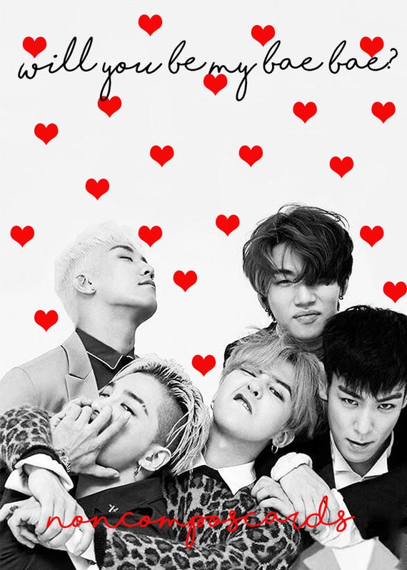 BIGBANG Valentine Bae Bae Korea Kpop Gdragon | Etsy