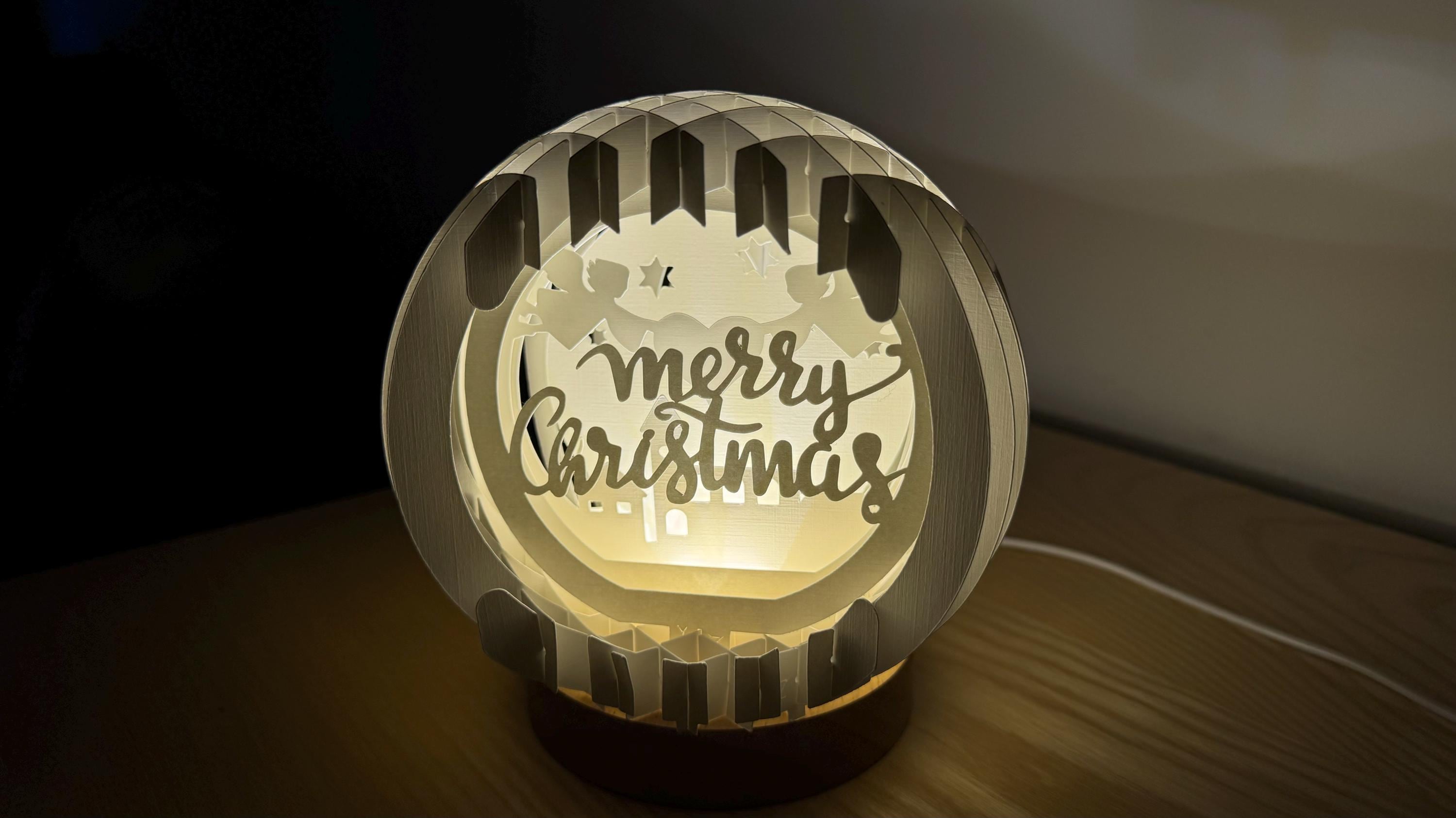 Sphere Pop up 3D Card - Paper Art - Merry Christmas Card - Gift - Etsy