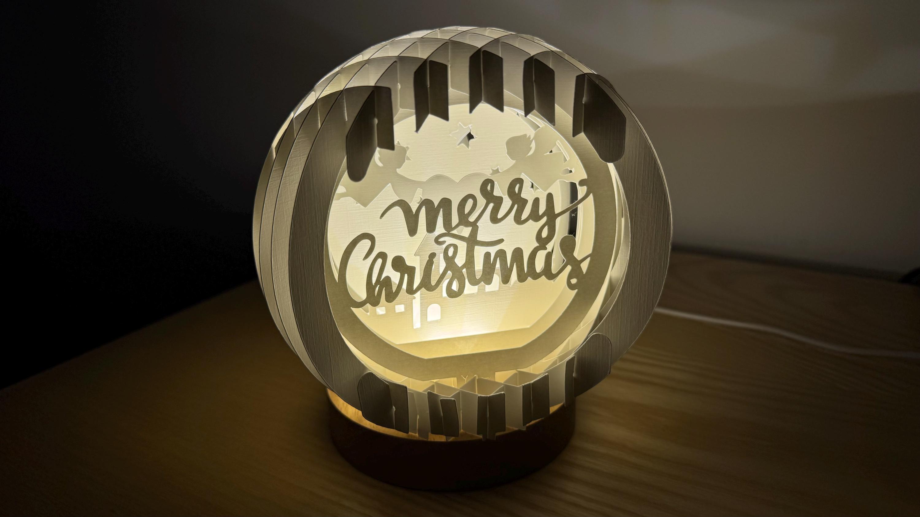 Sphere Pop up 3D Card - Paper Art - Merry Christmas Card - Gift - Etsy