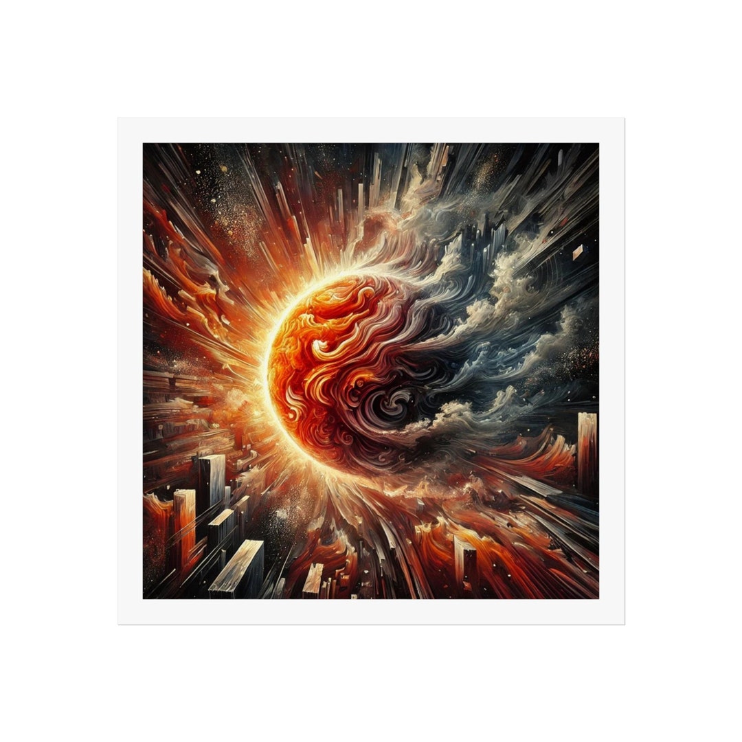 Fireball Drop - Fine Art Poster - Etsy