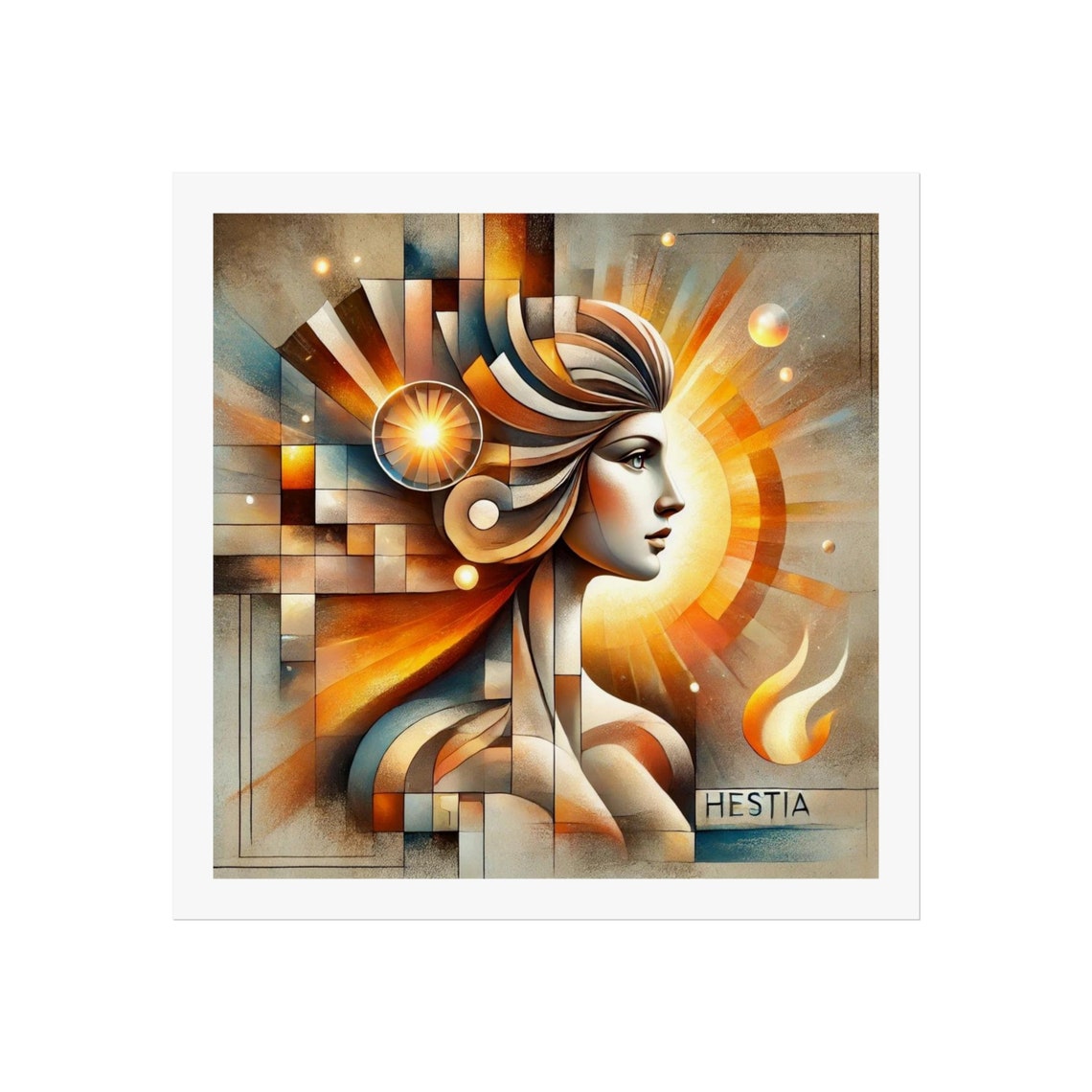 Hestia, Goddess of the Hearth - Fine Art Poster - Etsy