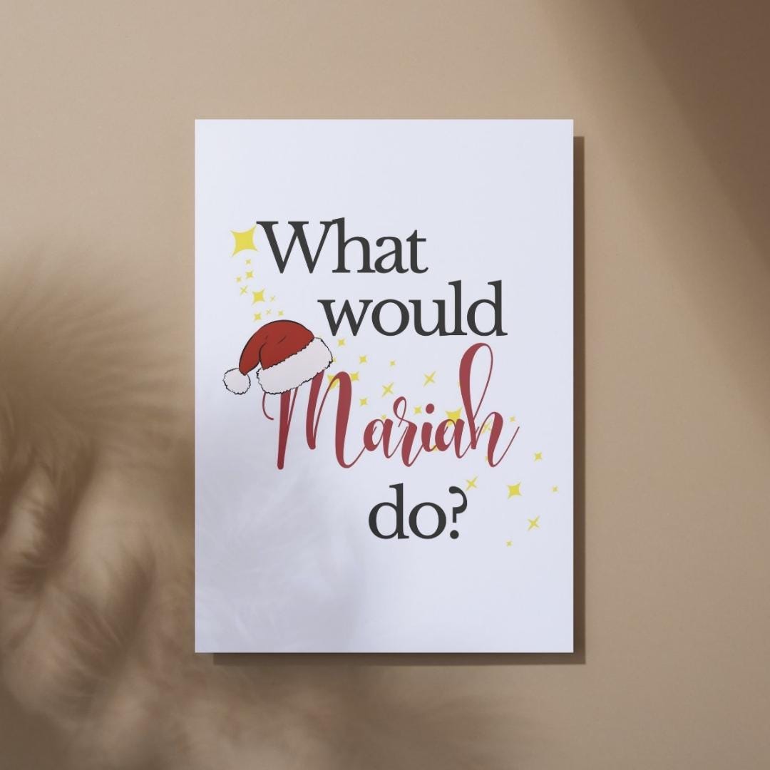 What Would Mariah Do Printable Wall Art Retro Inspirational Quote - Etsy