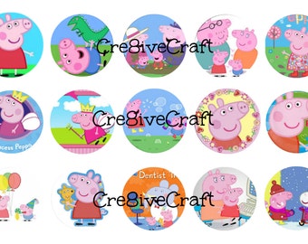 Peppa pig circles | Etsy