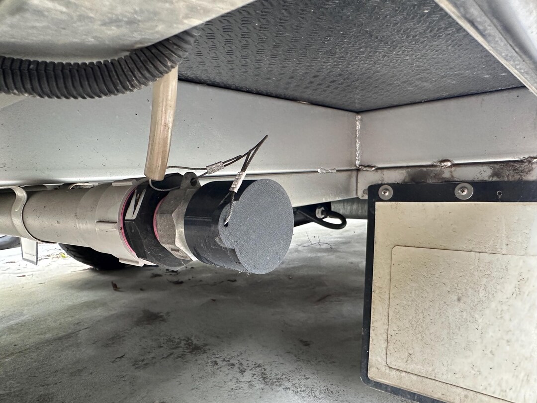 Caravan Grey Water Outlet Dust Cover 32mm Cam Lock. - Etsy