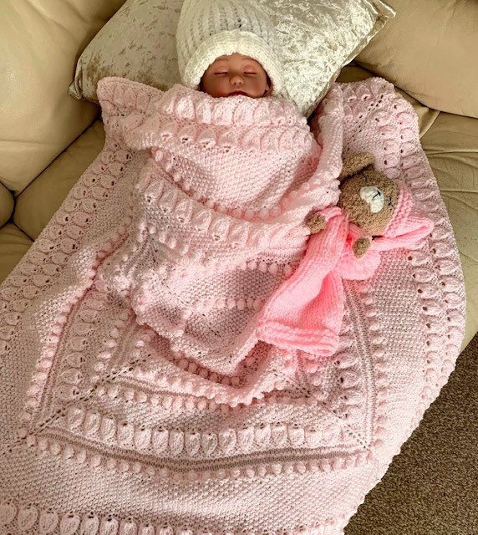 ELIZABETH Baby Blanket Pdf - Etsy