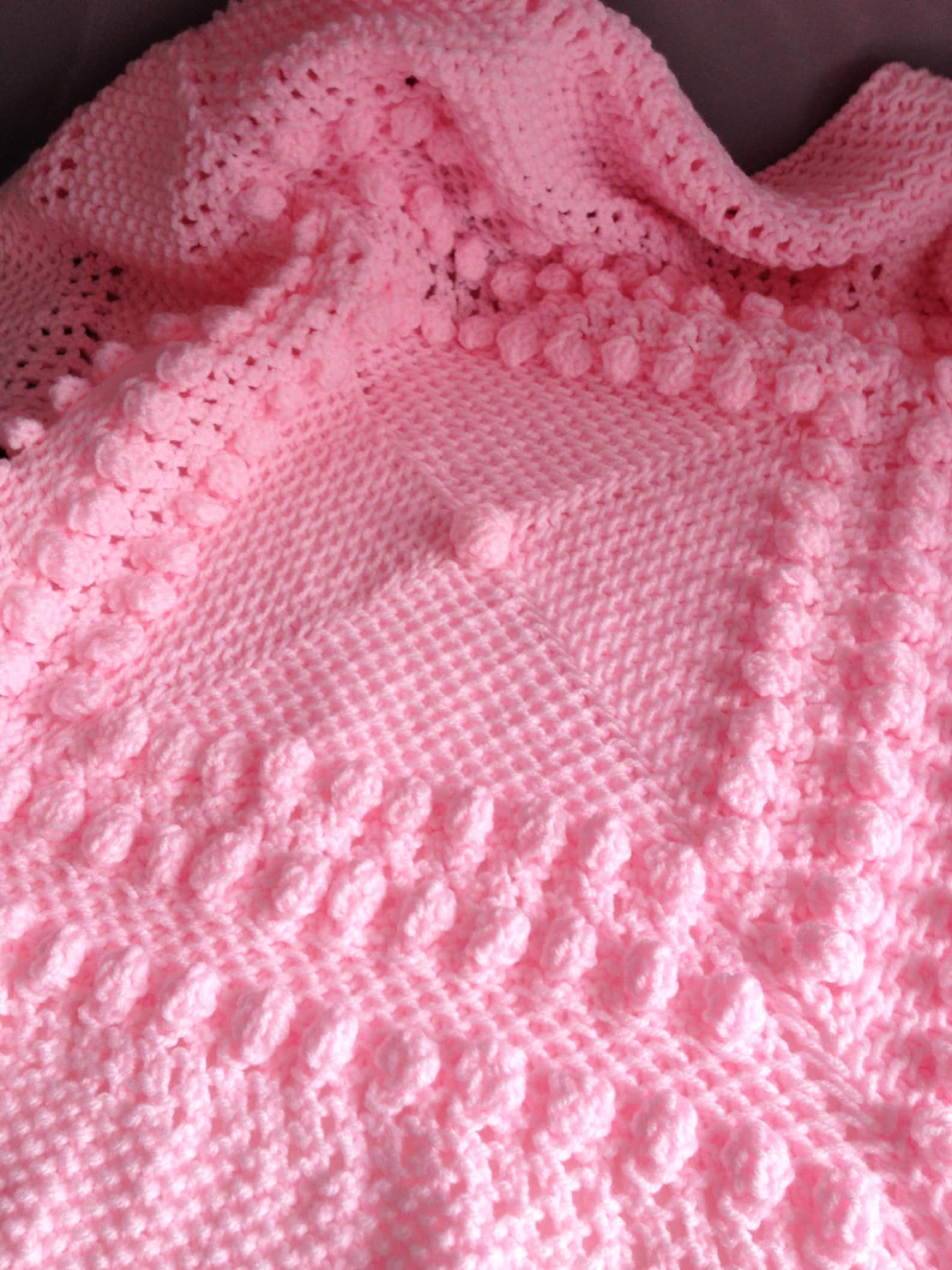 CHERRY BLOSSOM Baby Blanket Knitting Pattern - Etsy