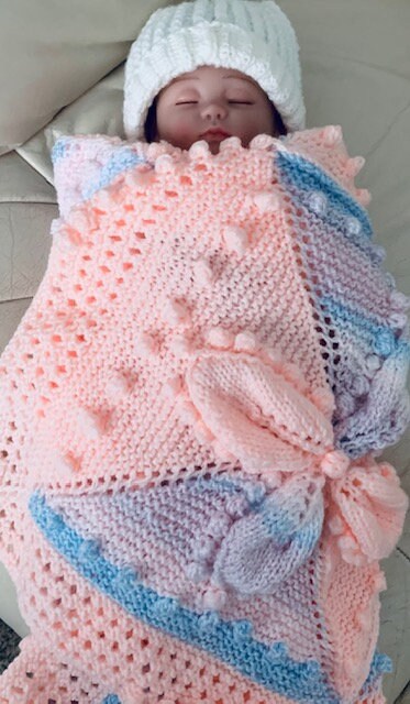 RAINBOW CANDY FLOSS Pdf Baby Blanket - Etsy