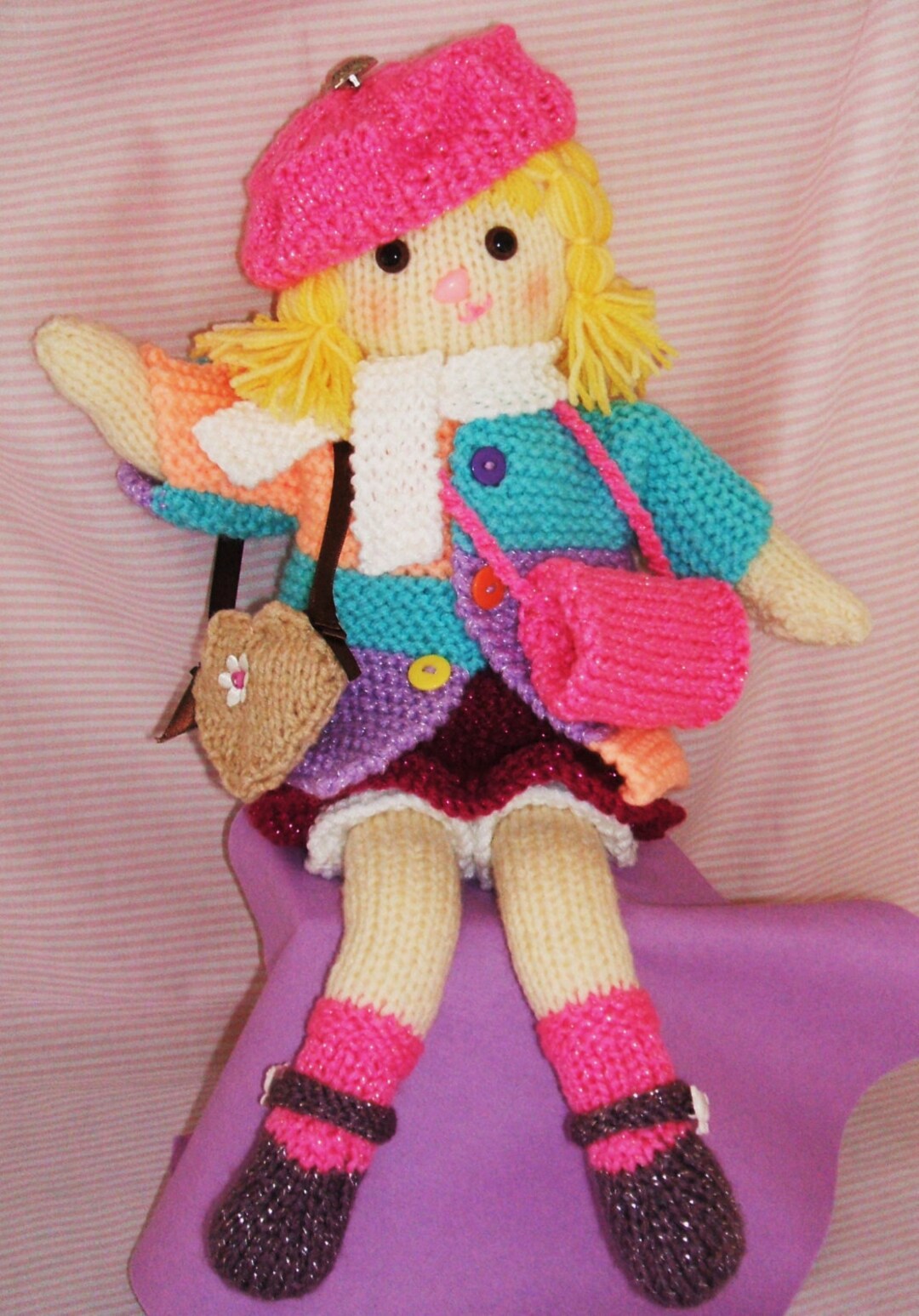 Dress up Dolly Knitting Pattern - Etsy UK