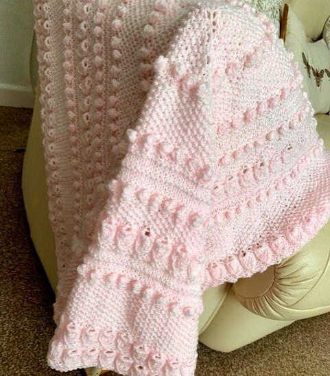 ELIZABETH Baby Blanket Pdf - Etsy