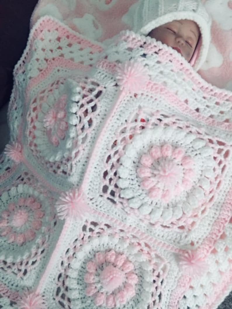 Rosaline Baby Cover Crochet Pattern - Etsy