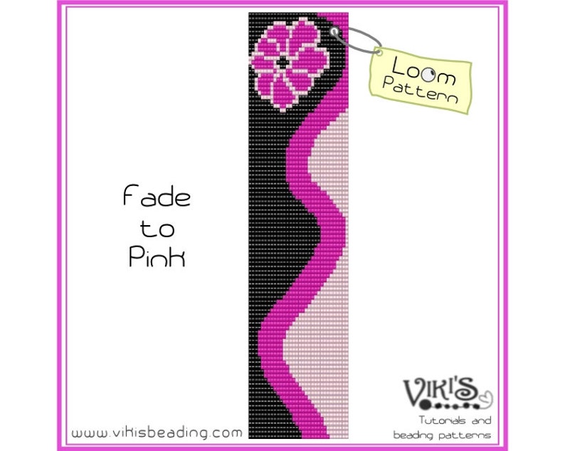 Bead Loom Pattern: Fade to Pink INSTANT DOWNLOAD Pdf - Etsy