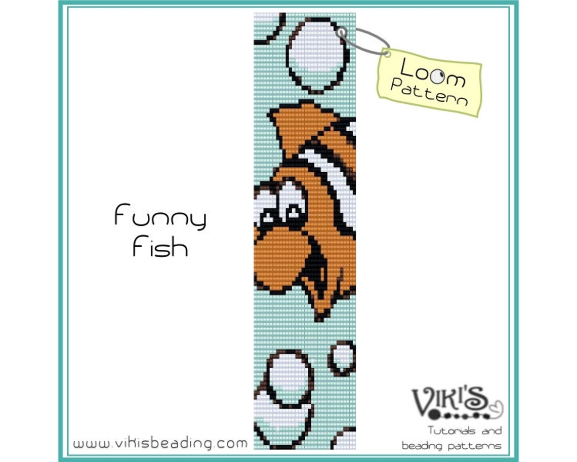 Bead Loom Pattern Funny Fish INSTANT DOWNLOAD Pdf - Etsy