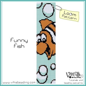 Bead Loom Pattern - Funny Fish - INSTANT DOWNLOAD Pdf -discount Codes ...
