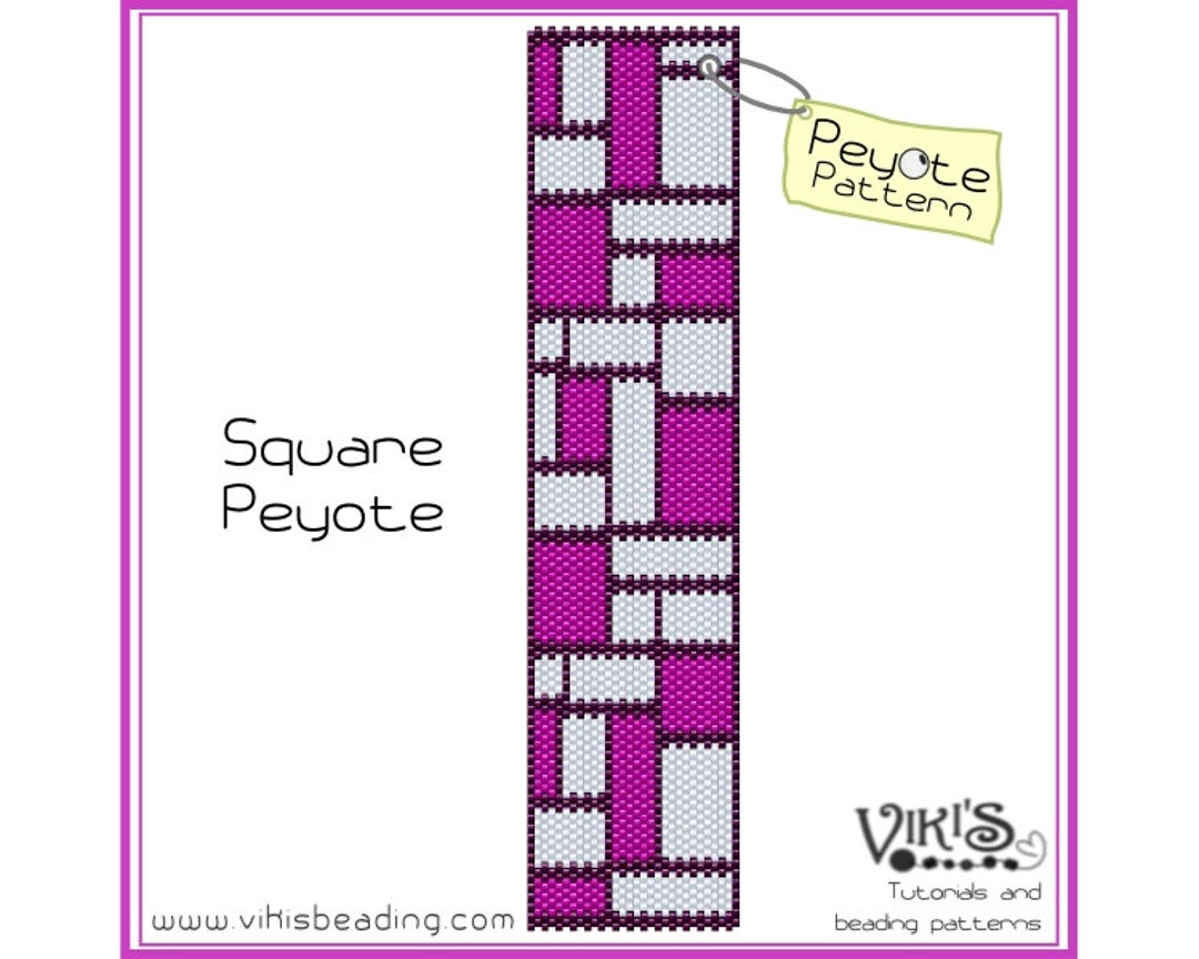 Square Peyote Peyote Stitch Bracelet Pattern - Etsy France
