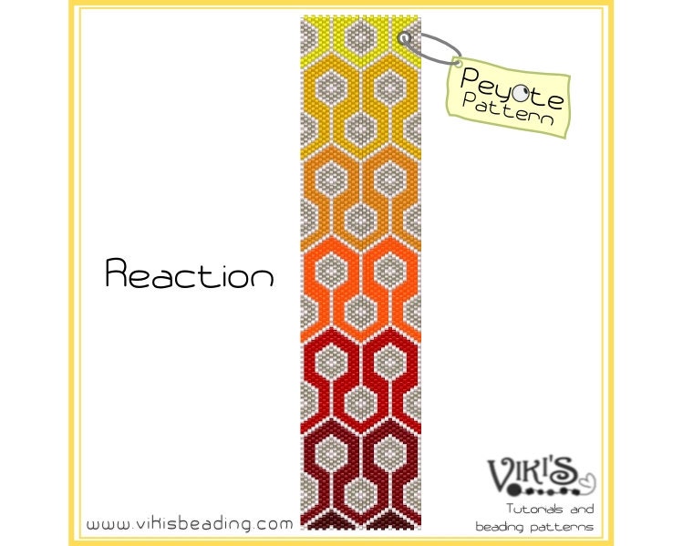 Peyote Beading Pattern: Reaction PDF New Coupon Codes - Etsy