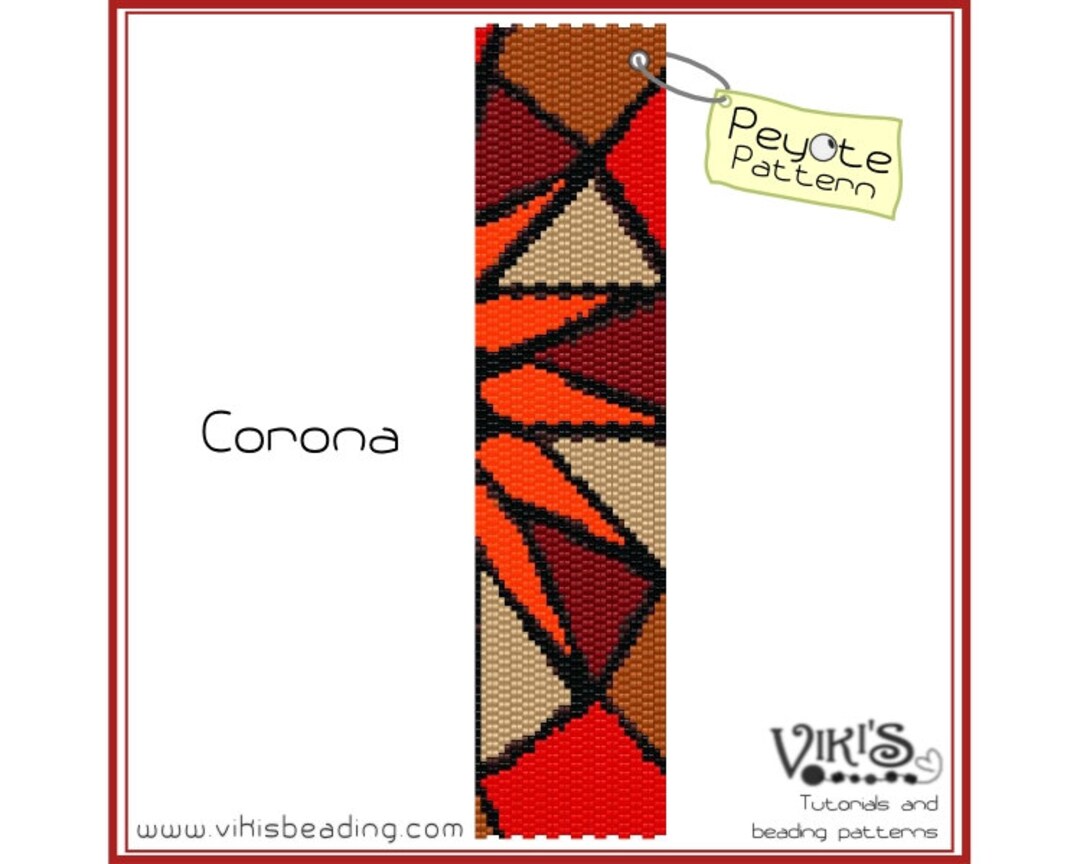 Peyote Pattern: Corona Cuff Bracelet - INSTANT DOWNLOAD Pdf - Special ...
