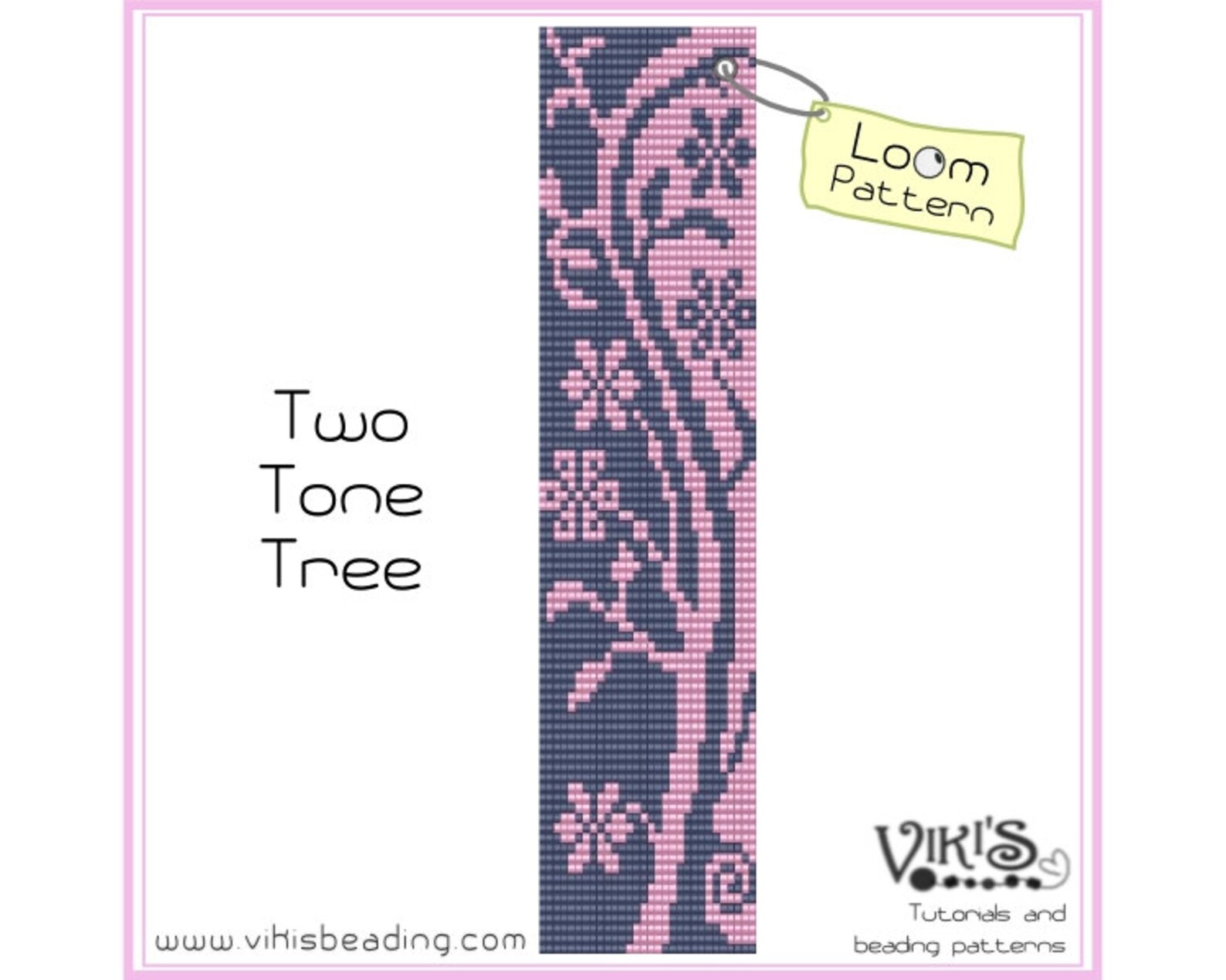 Loom Pattern: Two Tone Tree INSTANT DOWNLOAD Pdf New - Etsy