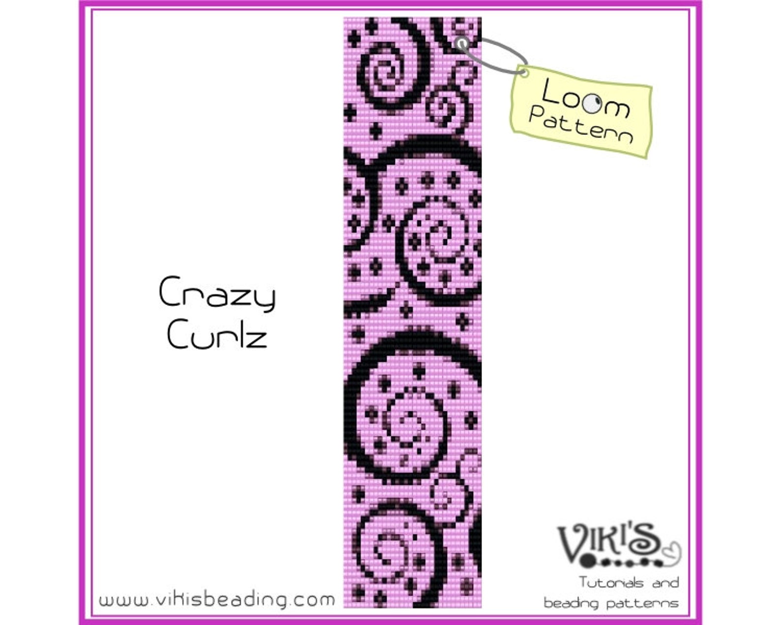 Loom Bracelet Pattern: Crazy Curlz INSTANT DOWNLOAD Pdf - Etsy