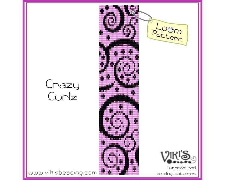 Loom Bracelet Pattern: Crazy Curlz - INSTANT DOWNLOAD Pdf -discount ...