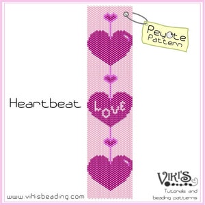Peyote Pattern: Heartbeat - INSTANT DOWNLOAD Pdf - New Discount Codes ...