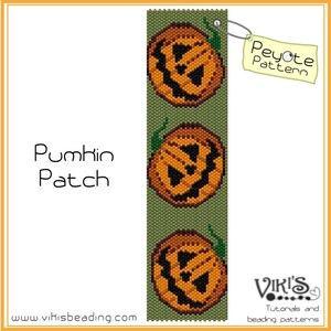 Pattern for Peyote Bracelet: Pumpkin Patch - INSTANT DOWNLOAD Pdf - New ...