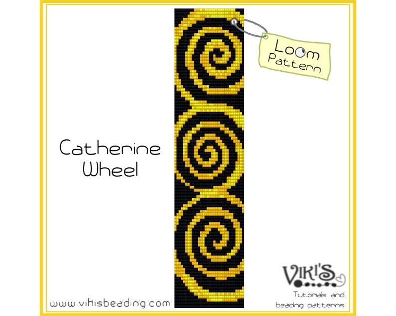 Bead Loom Pattern: Catherine Wheel INSTANT DOWNLOAD Pdf - Etsy