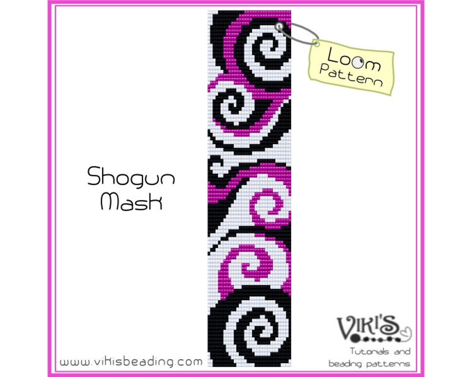 Loom Bracelet Pattern: Shogun Mask INSTANT DOWNLOAD Pdf - Etsy
