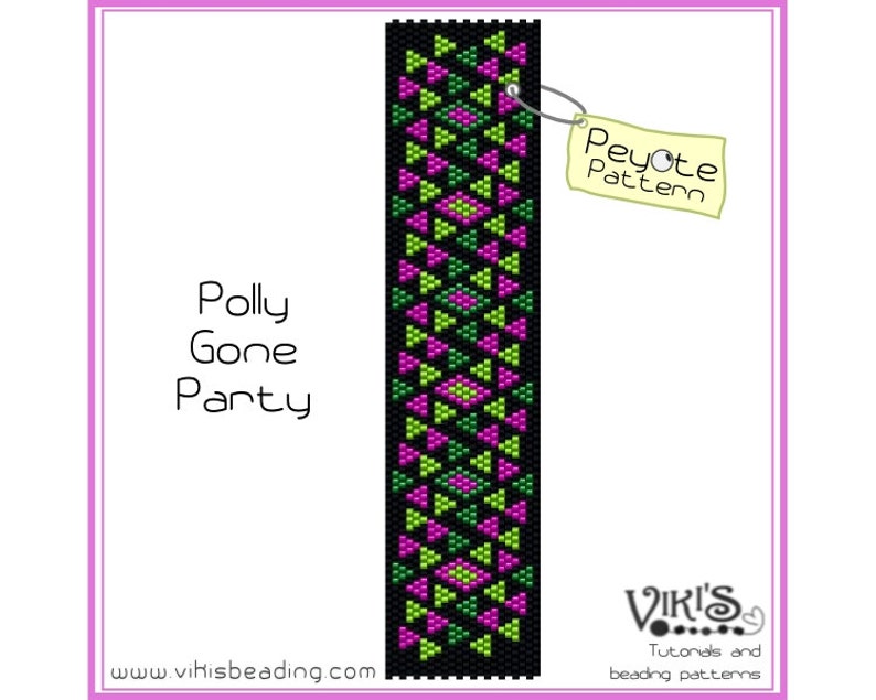Polly Gone Party Peyote Pattern for Bracelet INSTANT - Etsy