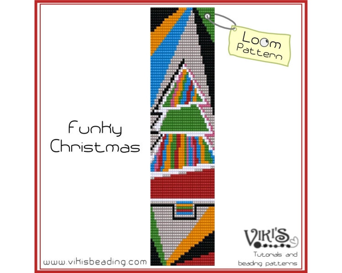 Bead Loom Pattern Funky Christmas INSTANT DOWNLOAD Pdf | Etsy