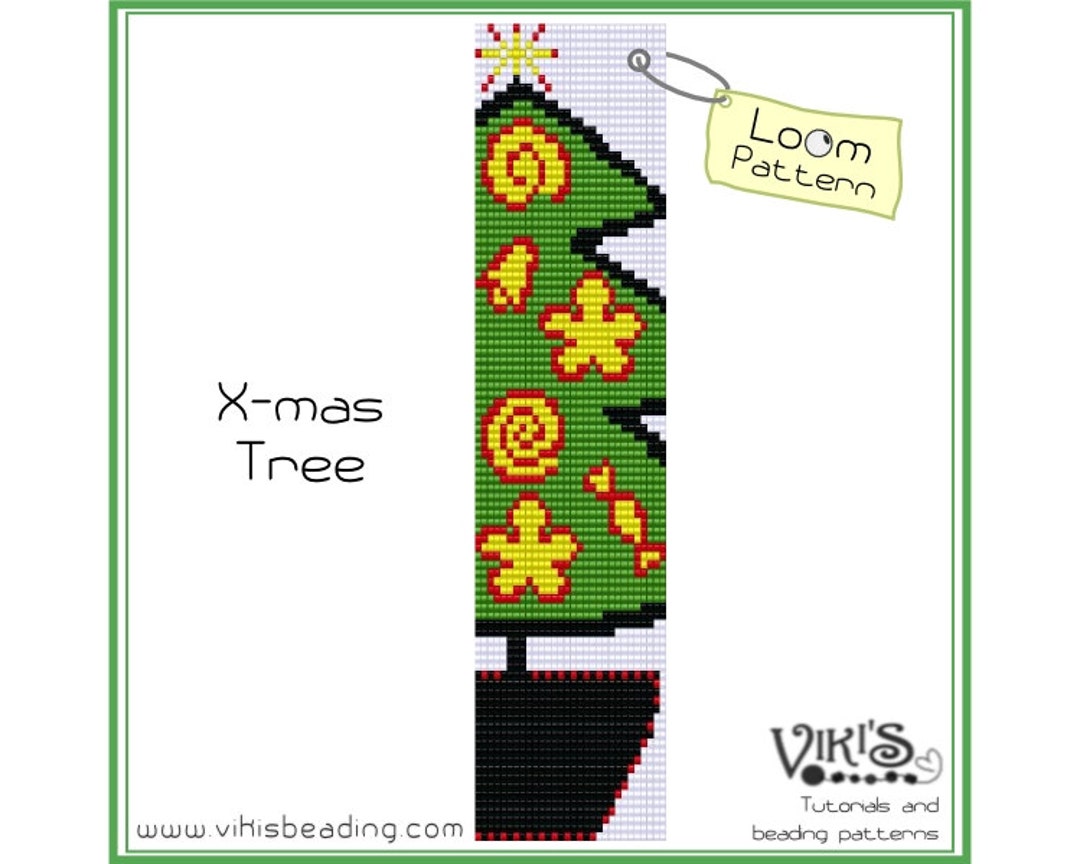 Bead Loom Pattern - Xmas Tree - INSTANT DOWNLOAD Pdf -discount Codes ...