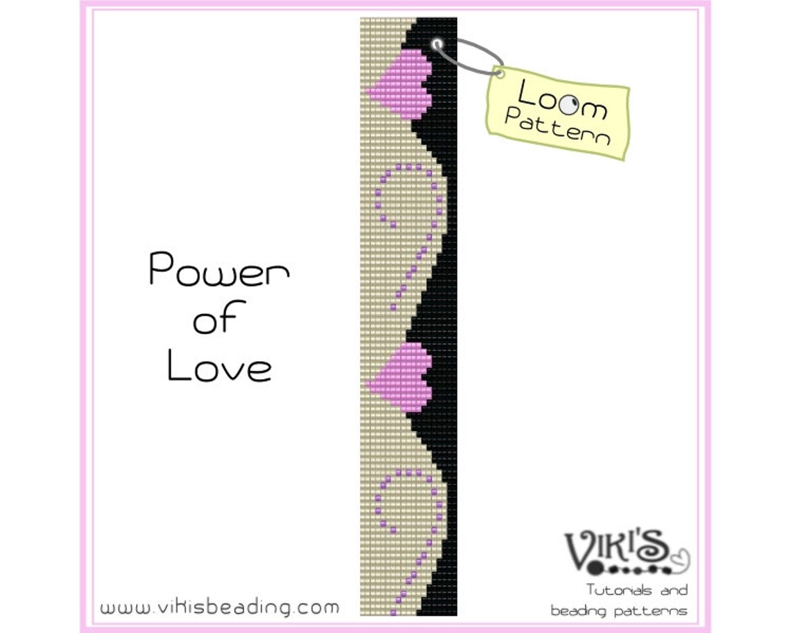 Loom Bead Pattern Power of Love INSTANT DOWNLOAD Pdf - Etsy