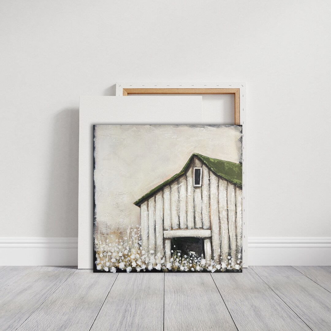 Barn Painting, Original Painting, Rural Barn, Farm Style Art, Cabin ...