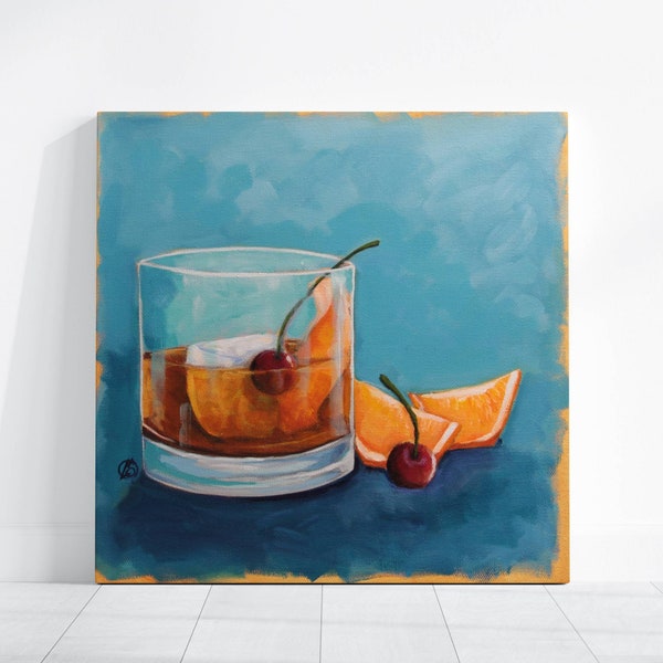 Cocktail Painting - Etsy