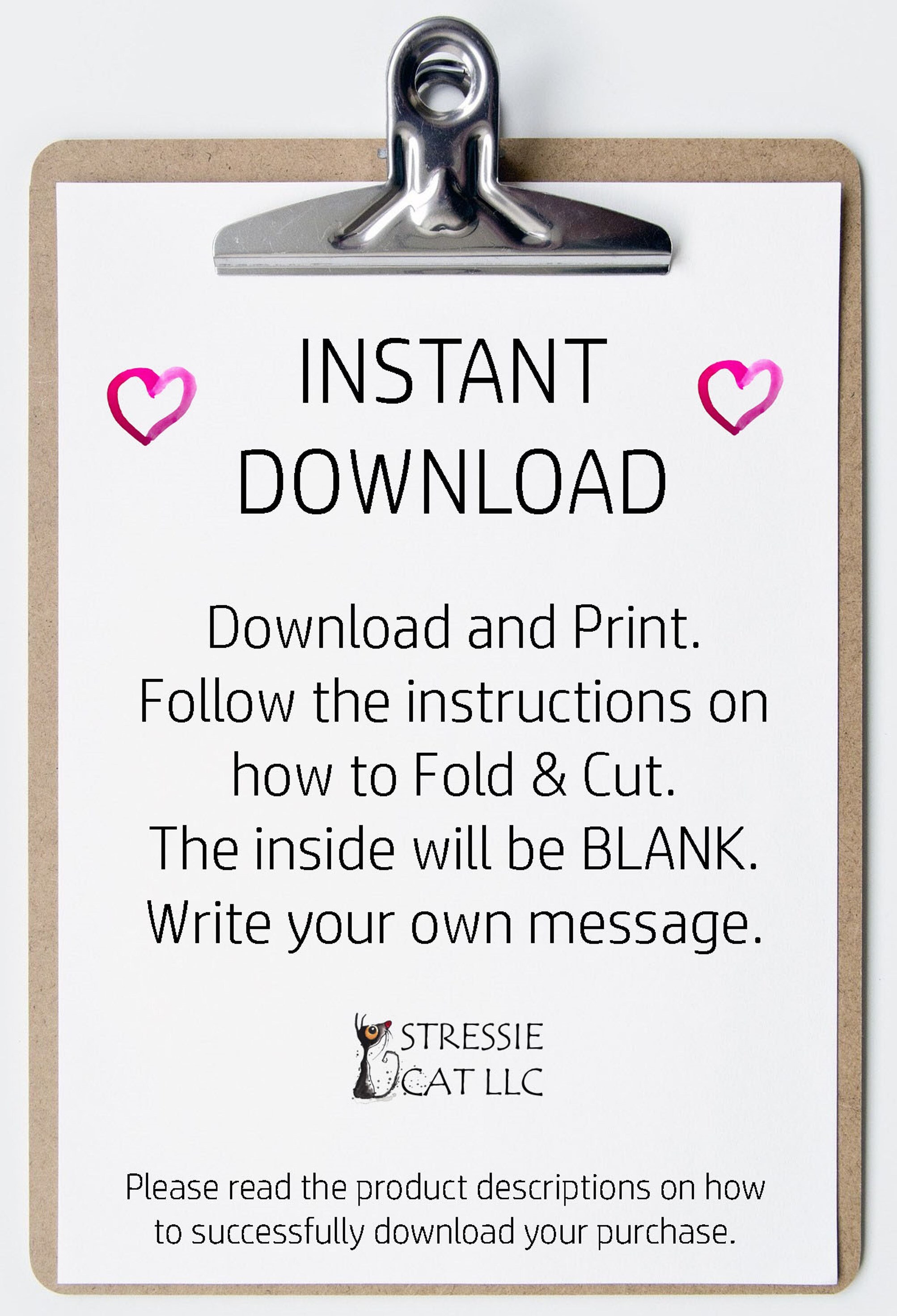 Note CardPrintable Greeting CardInstant DownloadPersonalize | Etsy